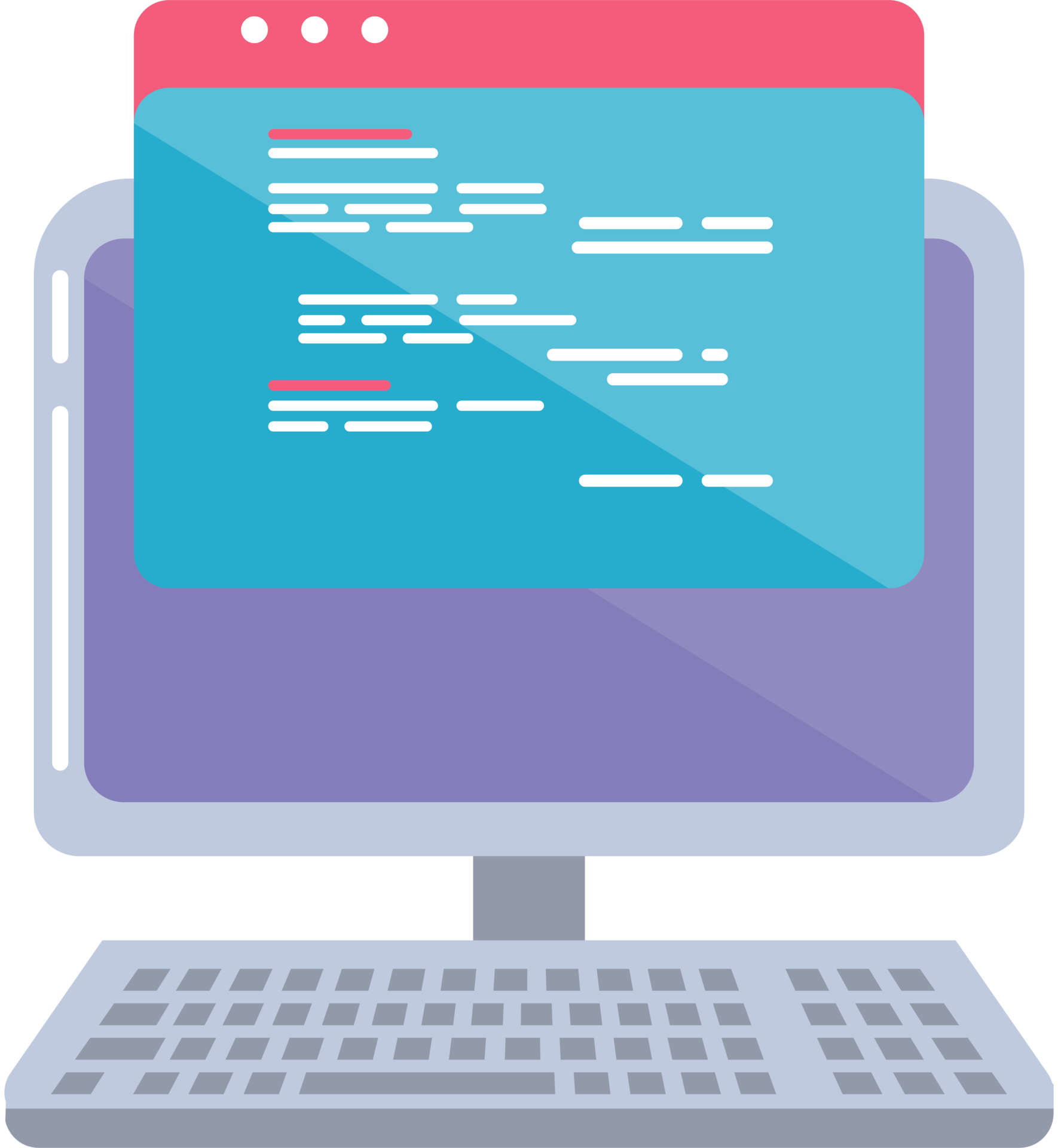 escritorio con página web 24091528 PNG