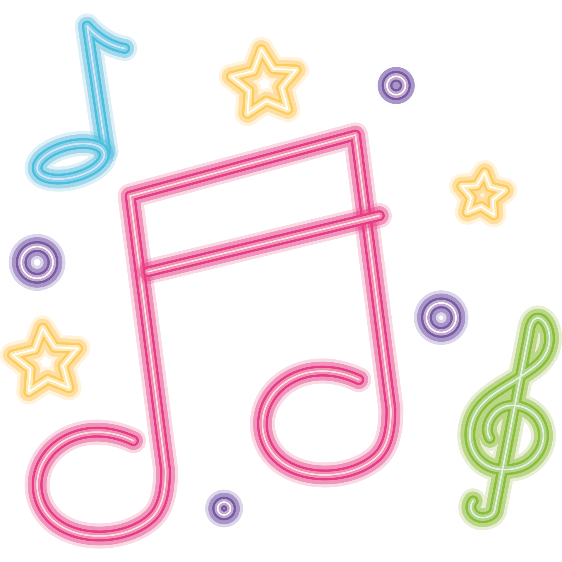 music notes and stars neon 24091600 PNG music notes and stars neon 24091600 PNG