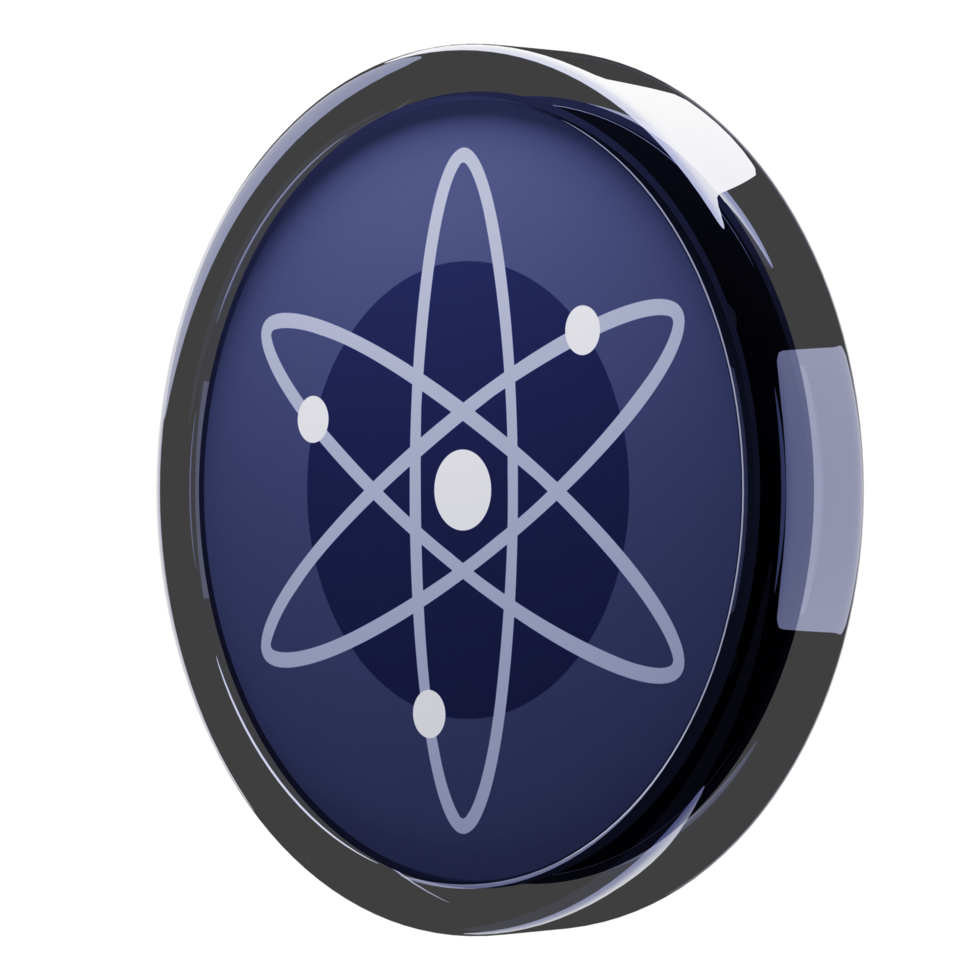 Cosmos ,ATOM Glass Crypto Coin 3D Illustration 24092783 PNG Cosmos ,ATOM Glass Crypto Coin 3D Illustration 24092783 PNG
