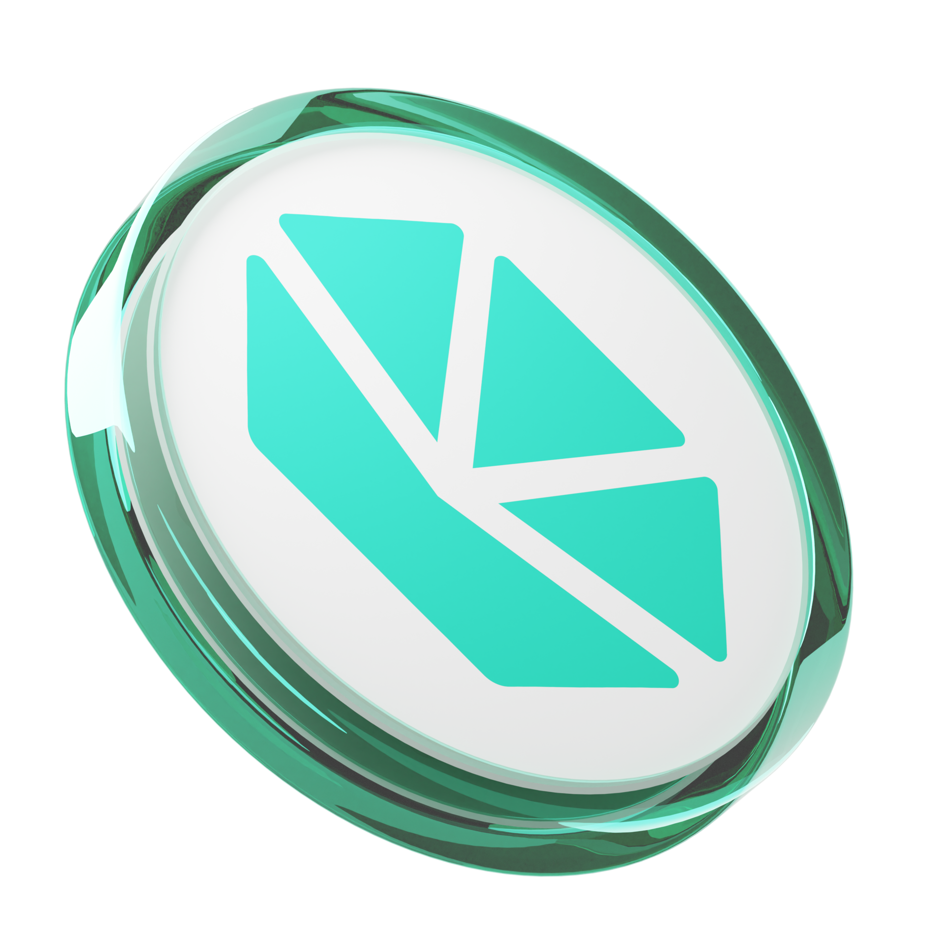 Kyber Network Crystal v2 ,KNC Glass Crypto Coin 3D Illustration ... Kyber Network Crystal v2 ,KNC Glass Crypto Coin 3D Illustration ...
