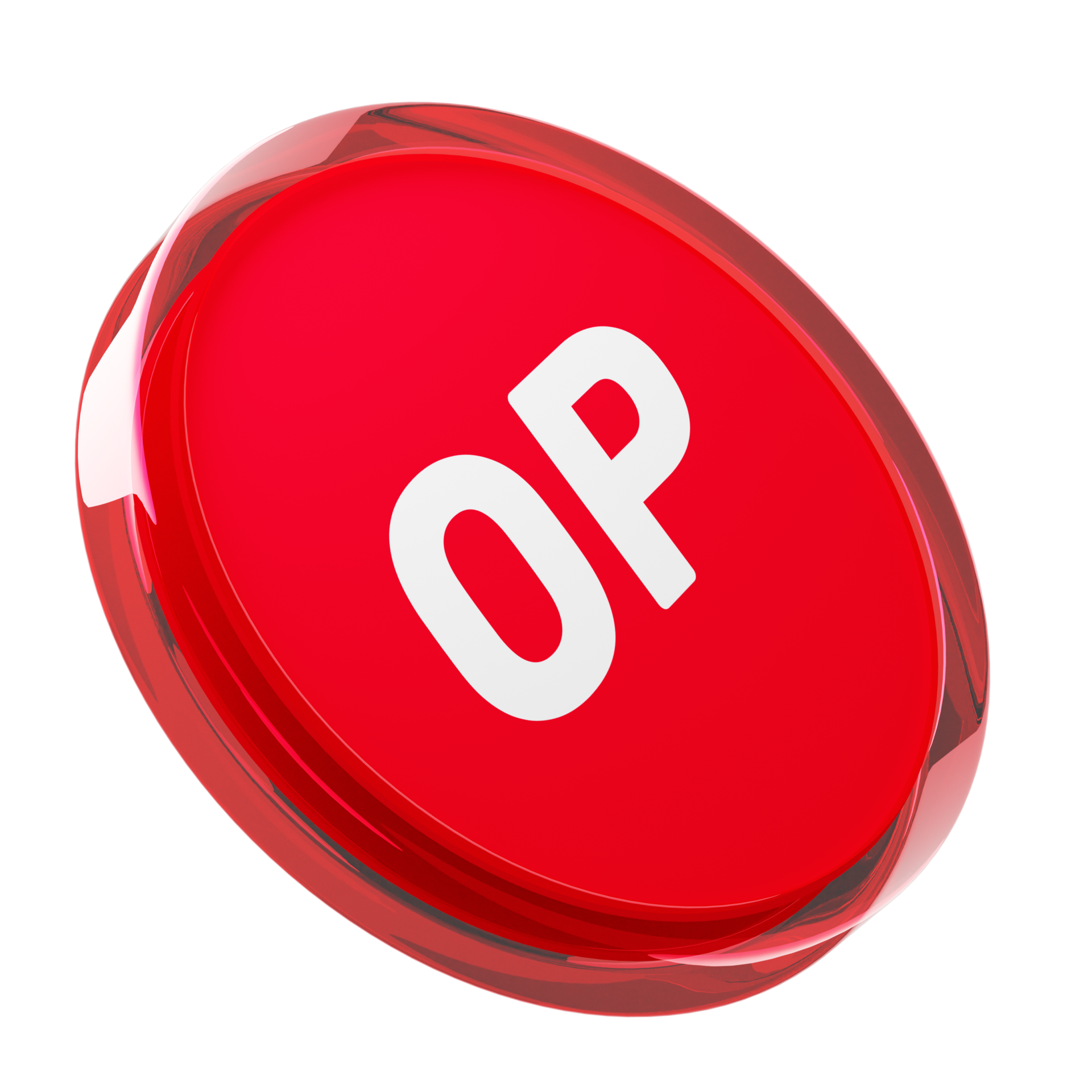 Optimism ,OP Glass Crypto Coin 3D Illustration 24093197 PNG Optimism ,OP Glass Crypto Coin 3D Illustration 24093197 PNG