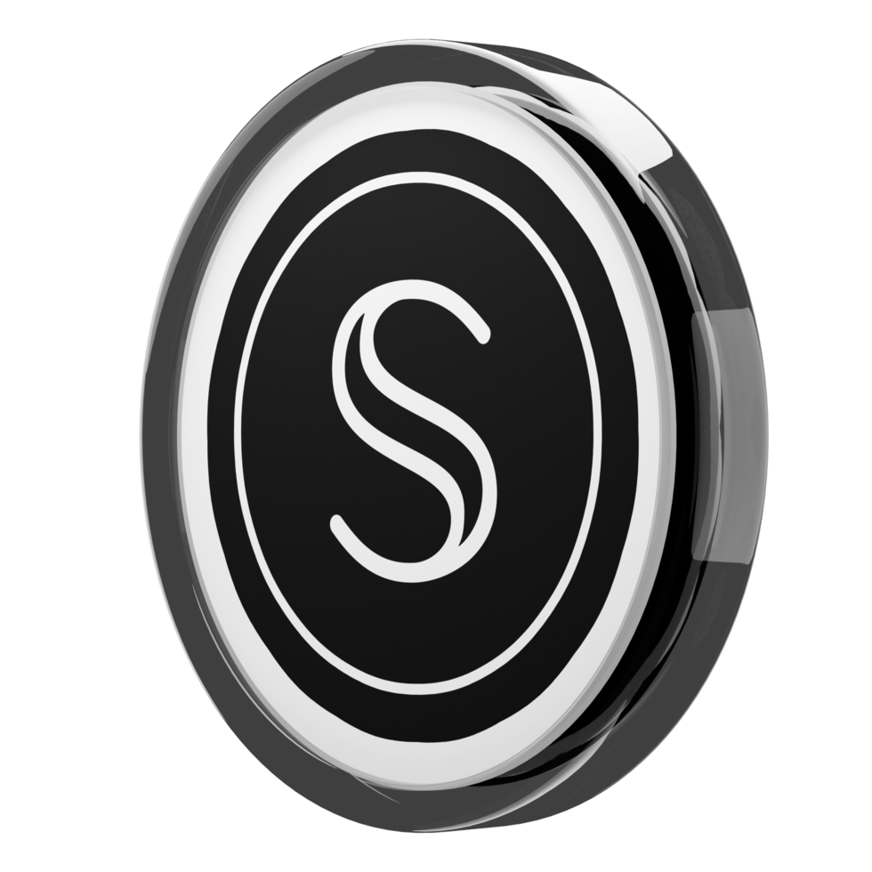 Secret Scrt0003 Glass Crypto Coin 3d Illustration 24093294 Png