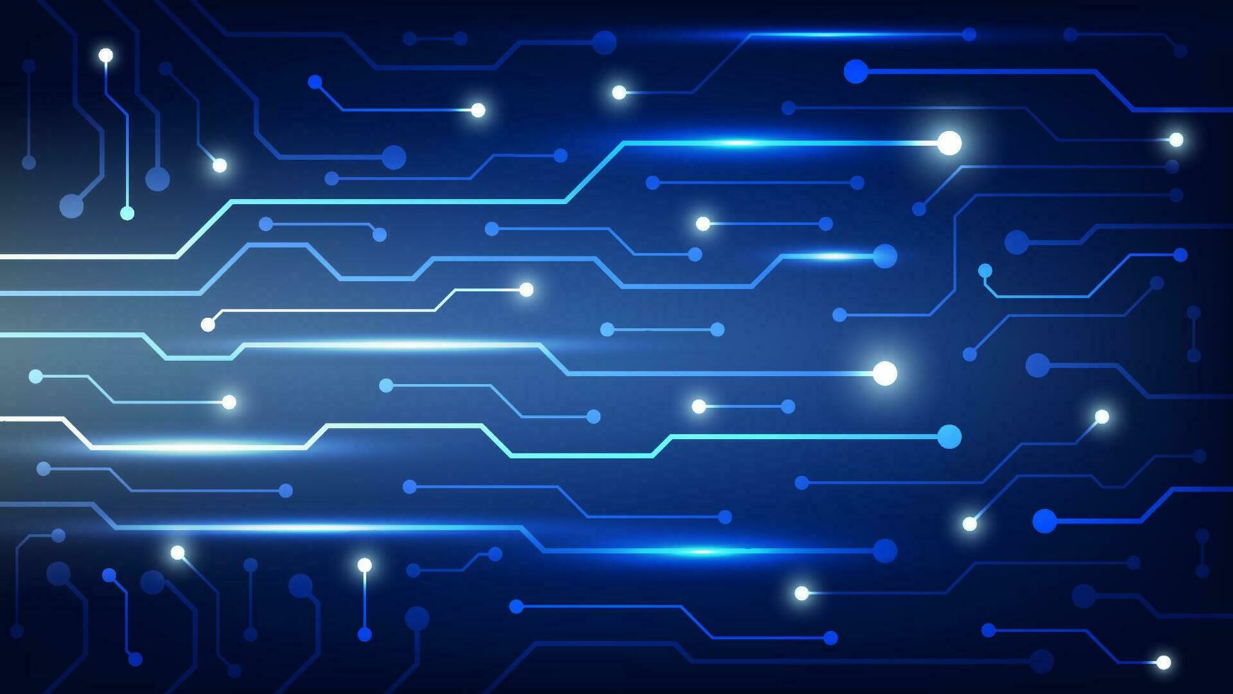 Hi tech digital circuit board. AI pad and electrical lines connected on ... Hi tech digital circuit board. AI pad and electrical lines connected on ...