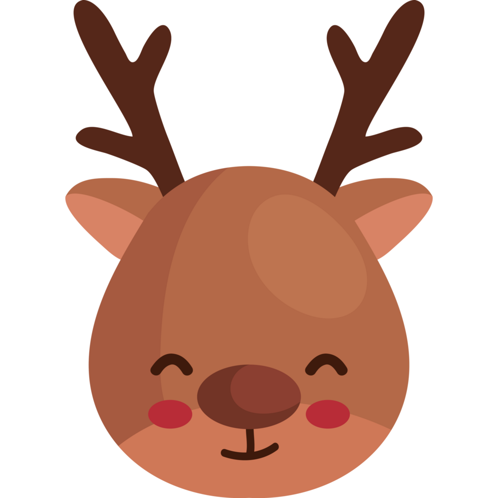 cute reindeer animal head 24095970 PNG
