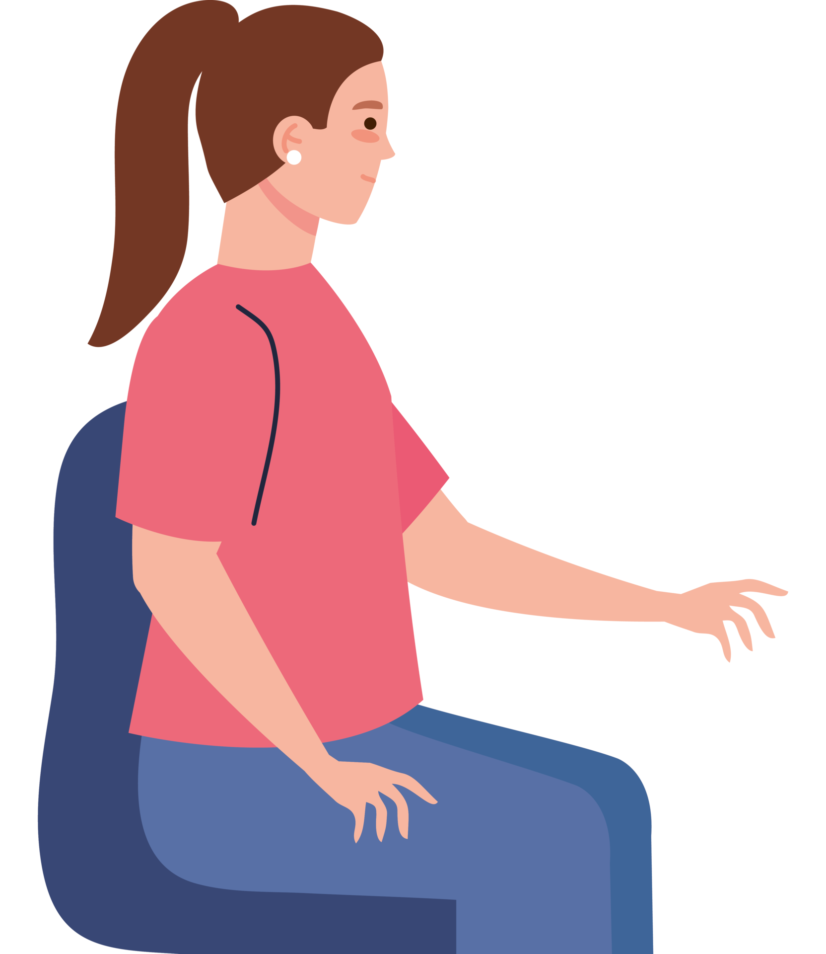 young woman seated 24096899 PNG