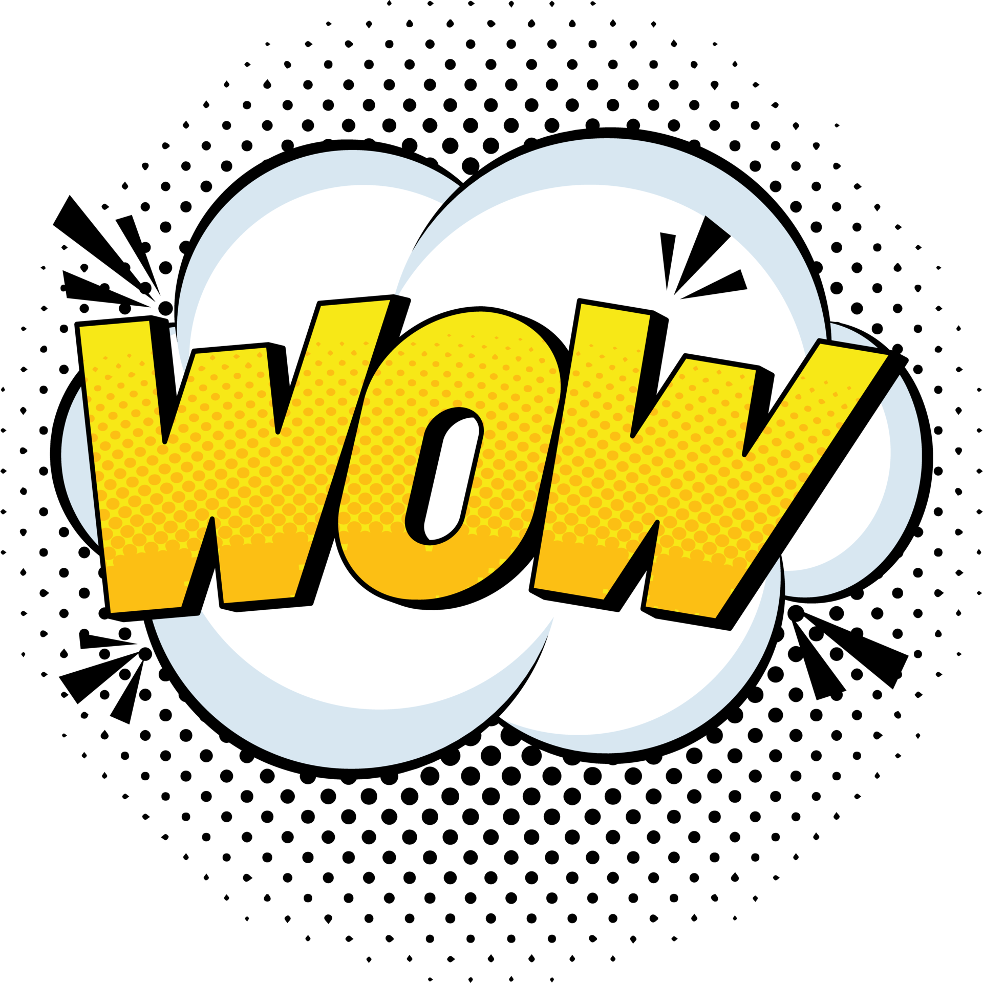 wow pop art lettering poster 24098013 PNG