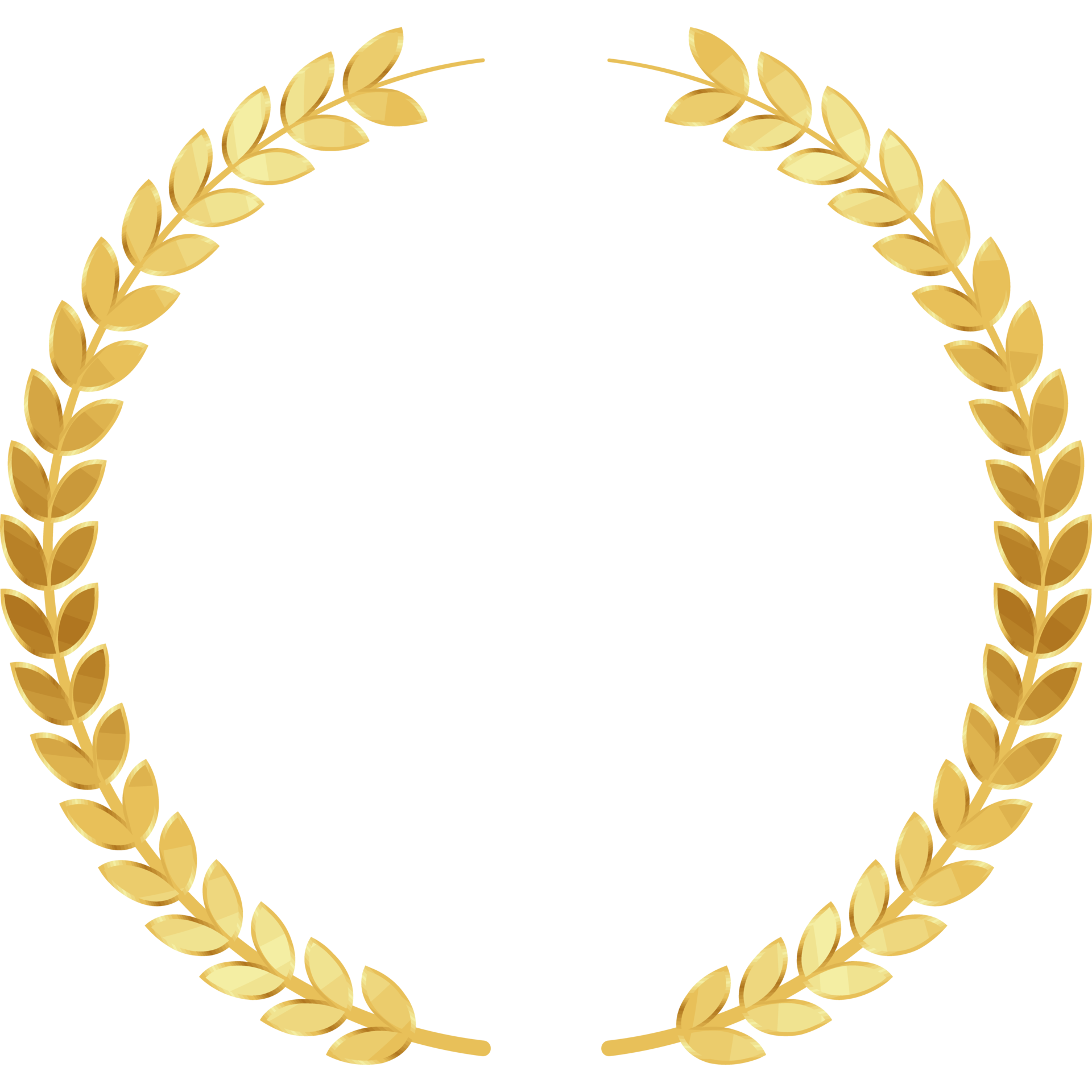 Golden Wreath Crown 24098201 Png