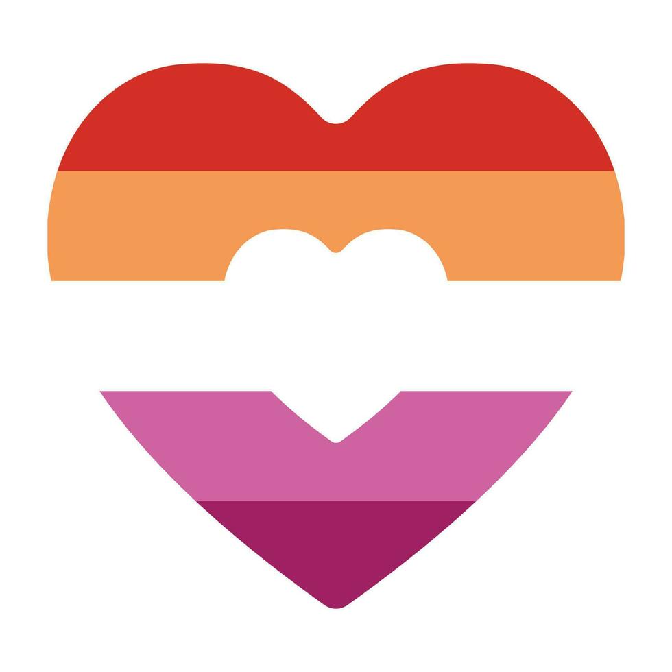 Lesbian Pride Flag Lgbt Symbol 24100417 Vector Art At Vecteezy