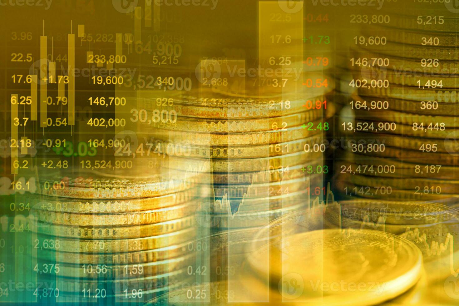 Stock market finance business, economy trend graph digital technology ...