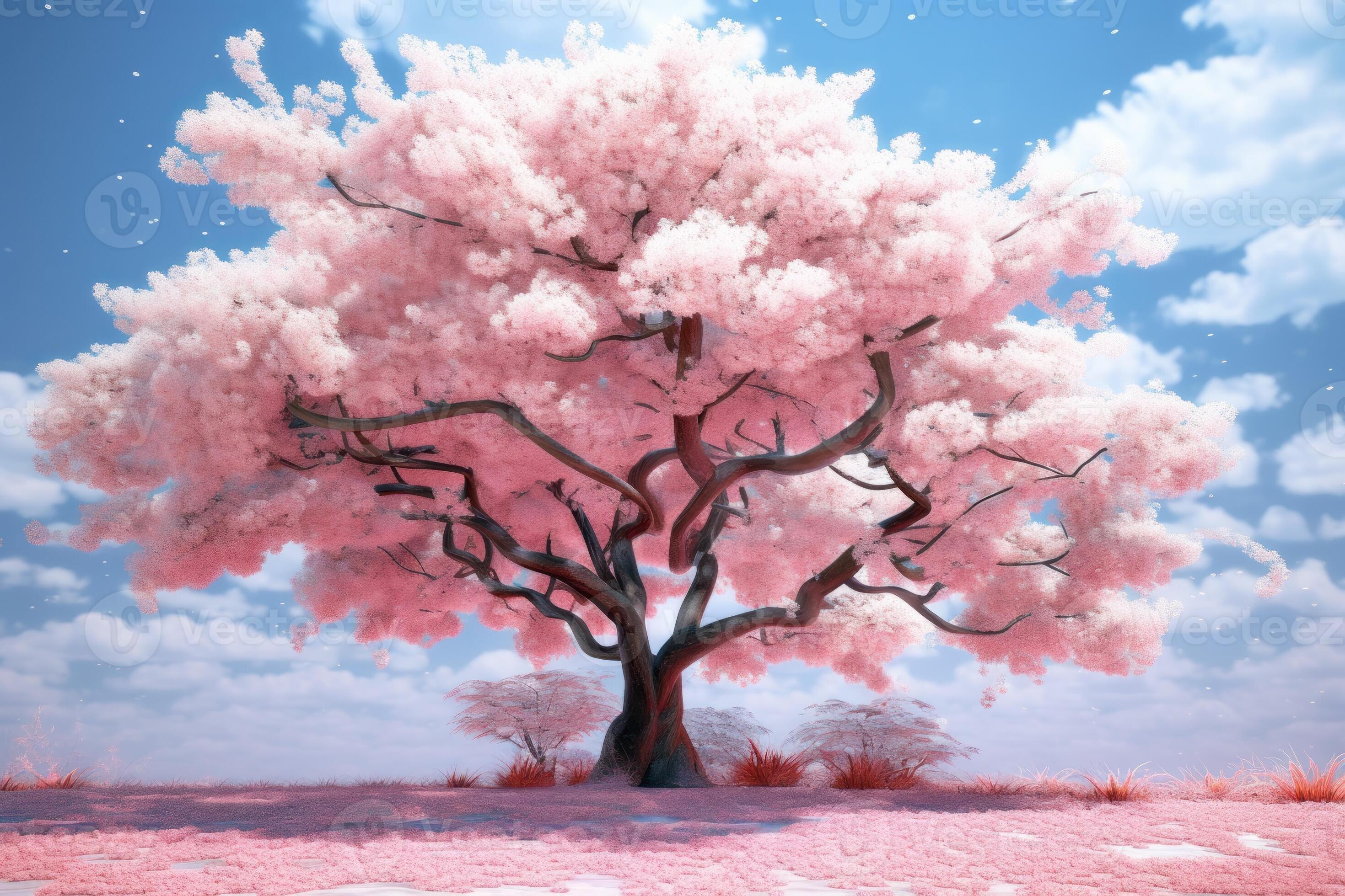 hyperrealistic cinematic blossom cherry tree in sunlight background ... hyperrealistic cinematic blossom cherry tree in sunlight background ...