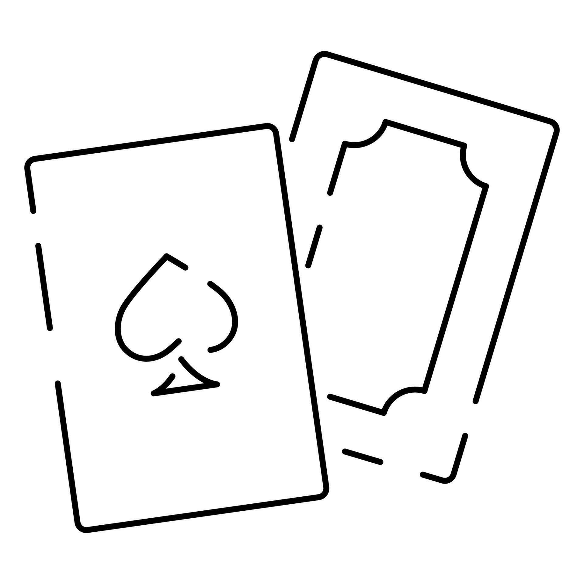 Table And Board Game Line Icon Vector Or Illustration Fun And Activity Card 24104388 Vector