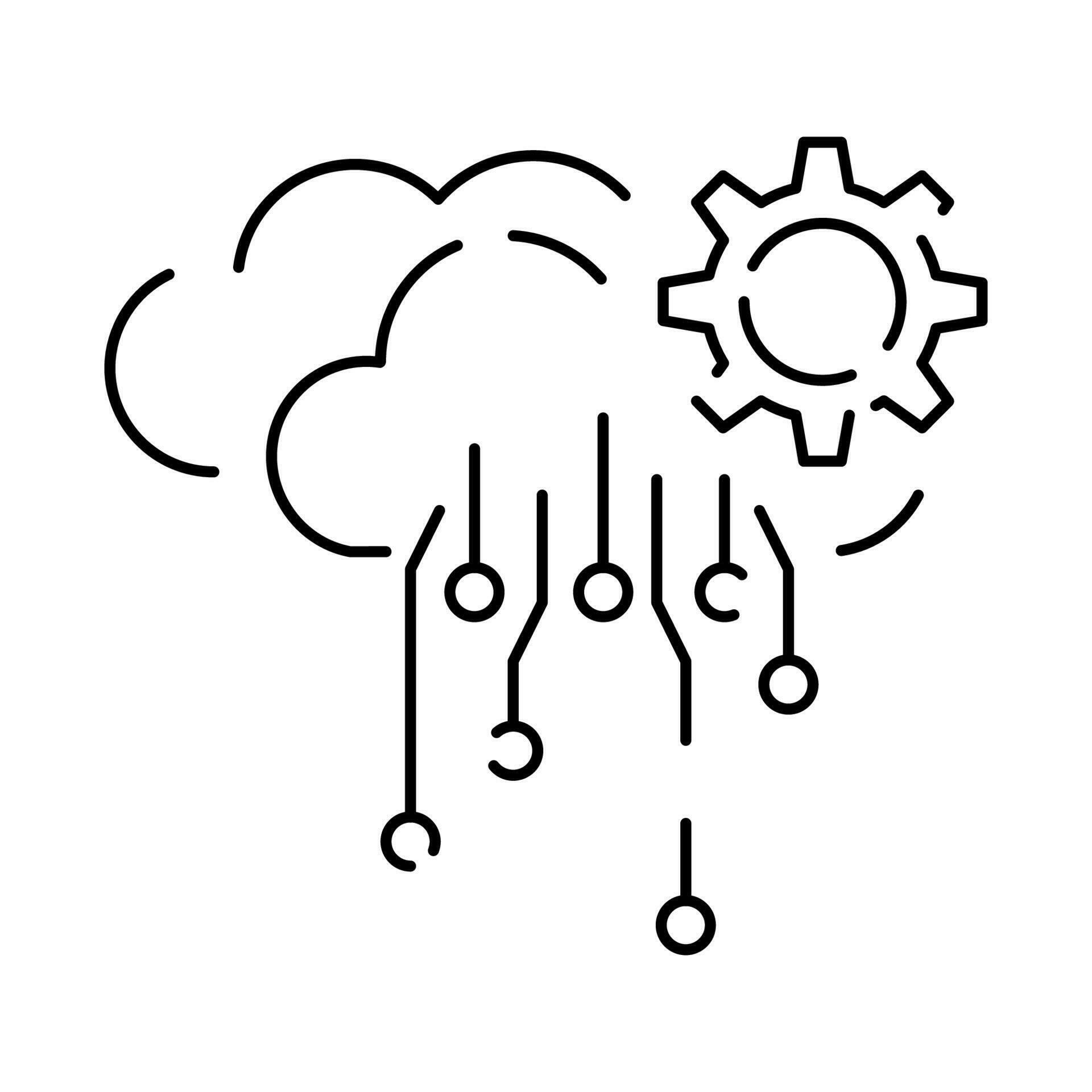 Artificial Intelligence Related Vector Line Icon. Contains such Icons ...