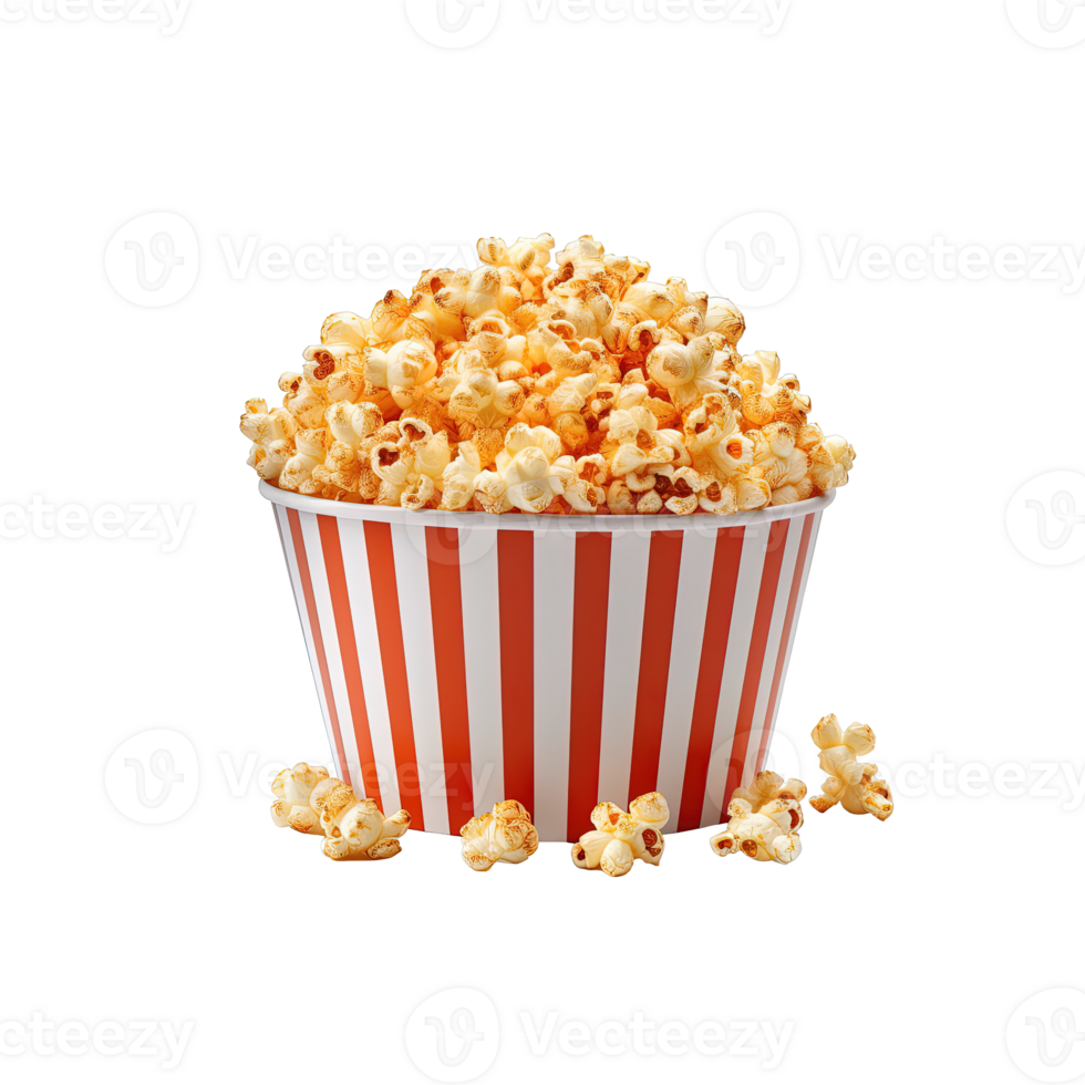 Popcorn in bucket isolated on transparent background. 24107958 PNG Popcorn in bucket isolated on transparent background. 24107958 PNG
