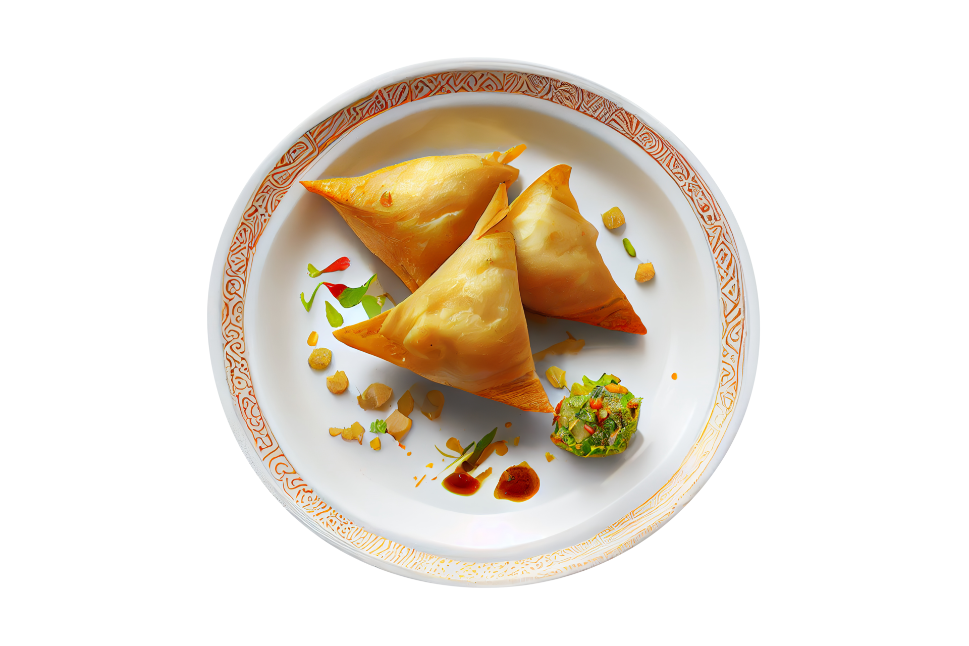 Crispy fried samosa isolated on transparent background 24108055 PNG