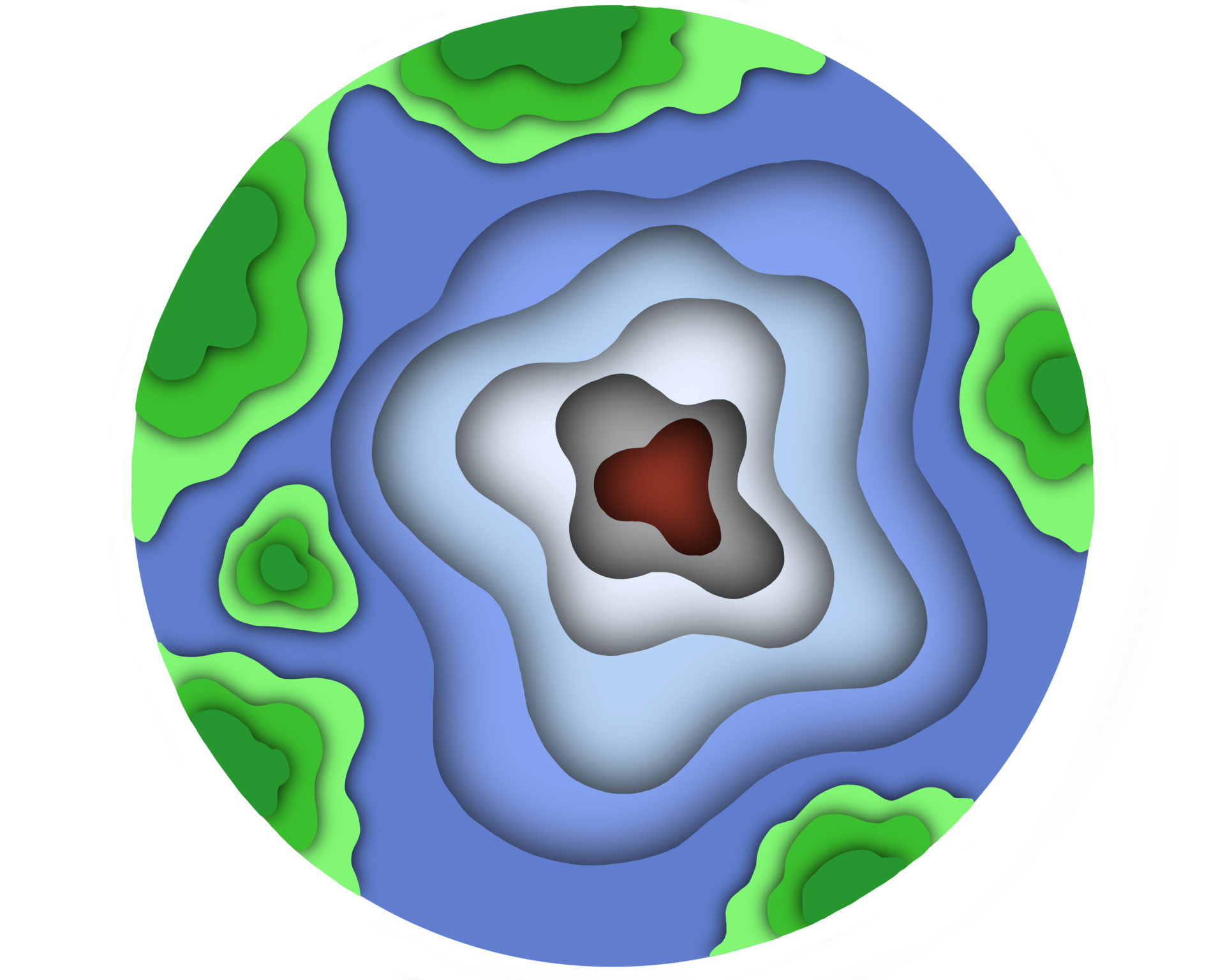 Earth Illustration Showing The Inner Layers Of The Earth And The Upper earth-illustration-showing-the-inner-layers-of-the-earth-and-the-upper