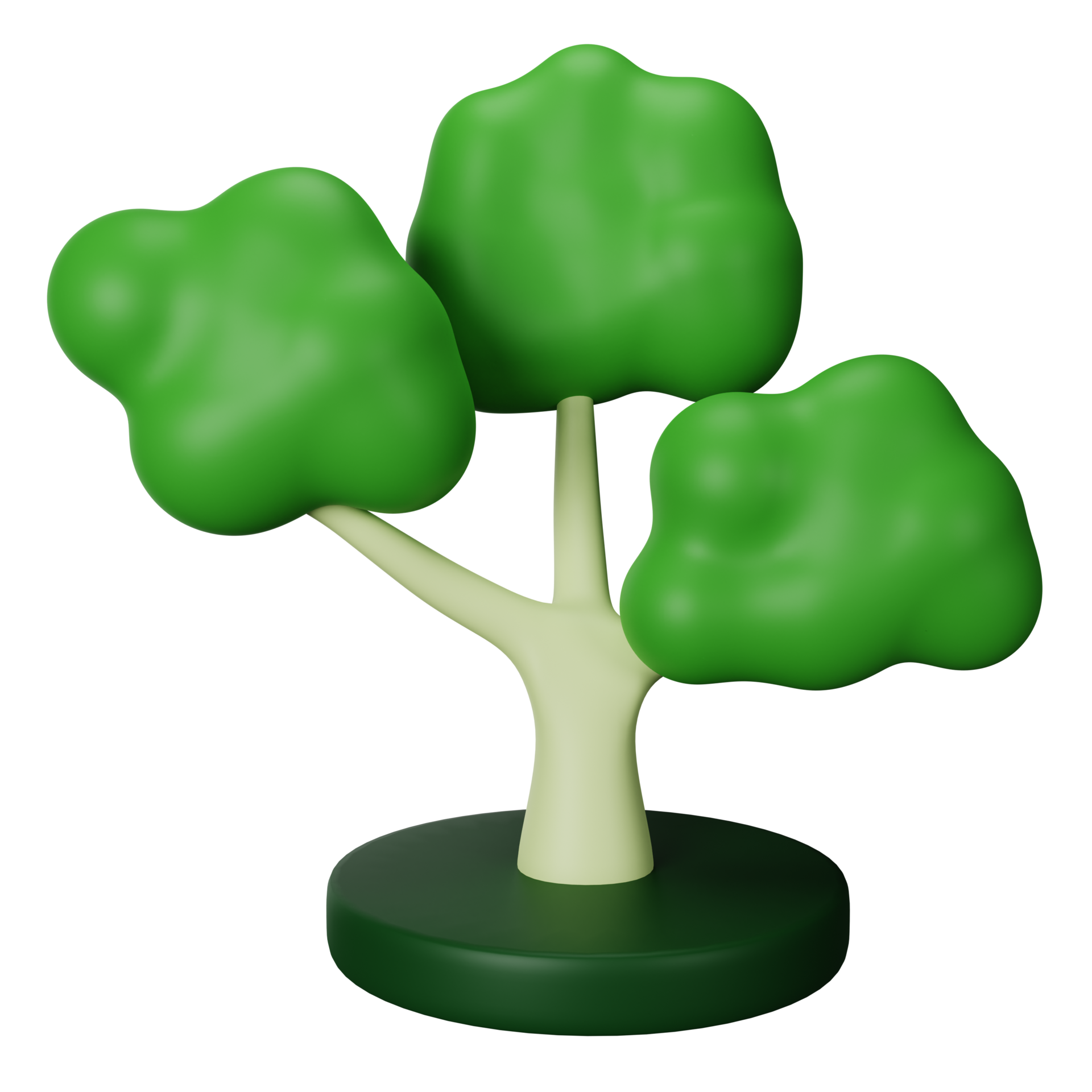 3d icon tree isolated on transparent background 24109148 PNG