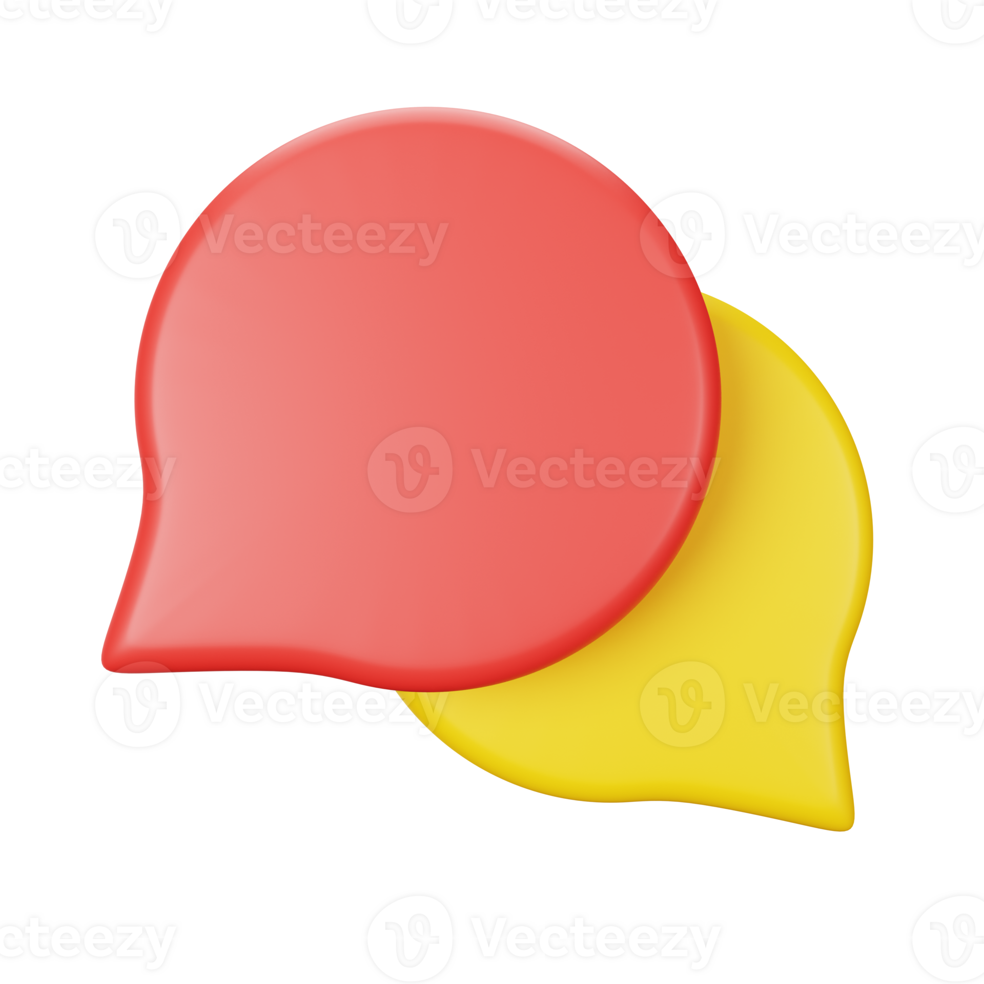 3d icon speech bubble isolated on transparent background 24109390 PNG