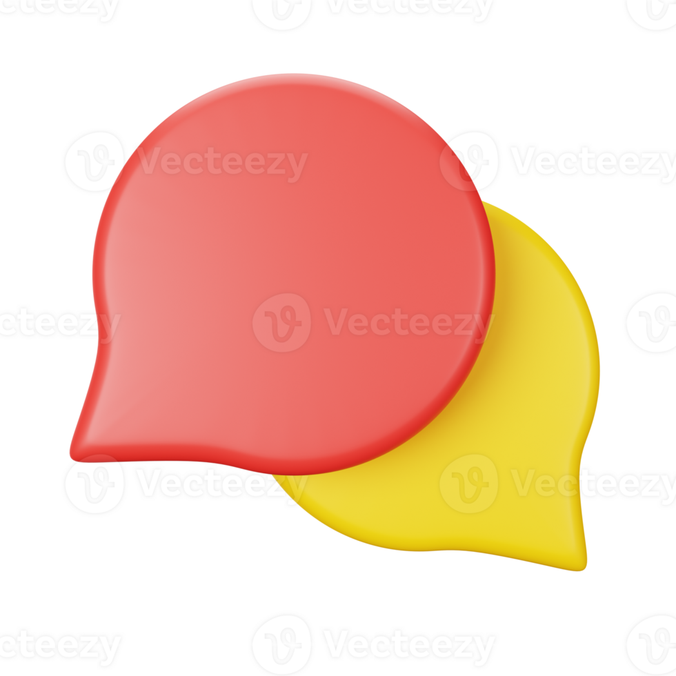 3d icon speech bubble isolated on transparent background 24109390 PNG