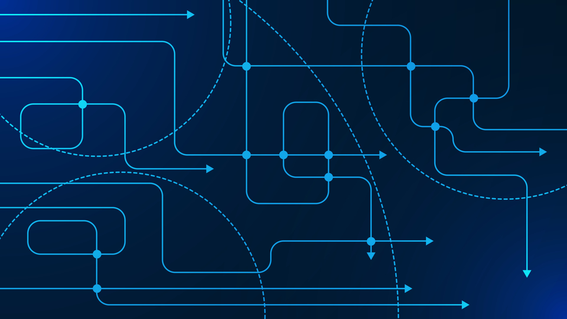 Abstract lines and circle background. Digital communication technology ...
