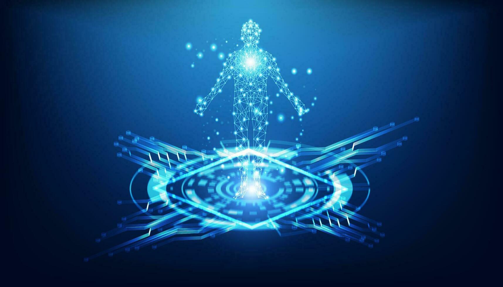 AI concept, artificial intelligence on the circle of light, innovation ... AI concept, artificial intelligence on the circle of light, innovation ...