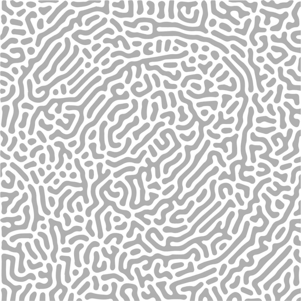 Monochrome Reaction Diffusion Organic Spiral Circular Shapes Abstract
