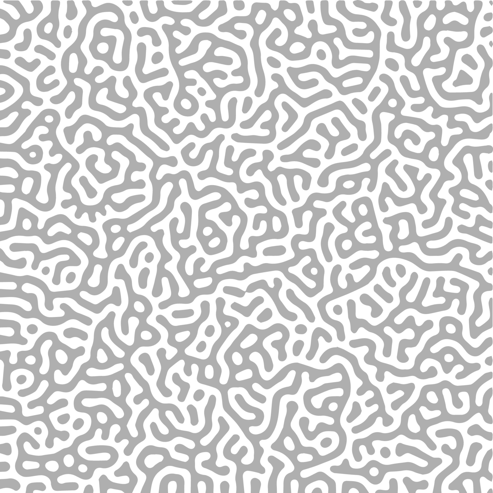 Monochrome Reaction Diffusion Organic Turing Pattern Background
