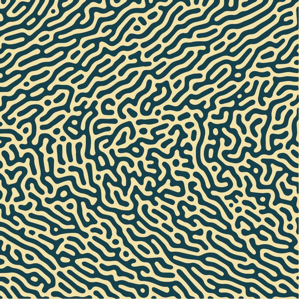 Monochrome Reaction Diffusion Organic Wavy Line Shapes Abstract Turing