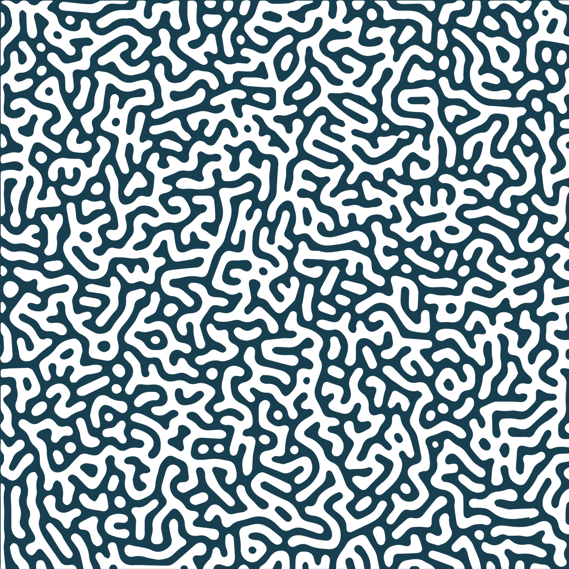 Monochrome Reaction Diffusion Organic Turing Pattern Background