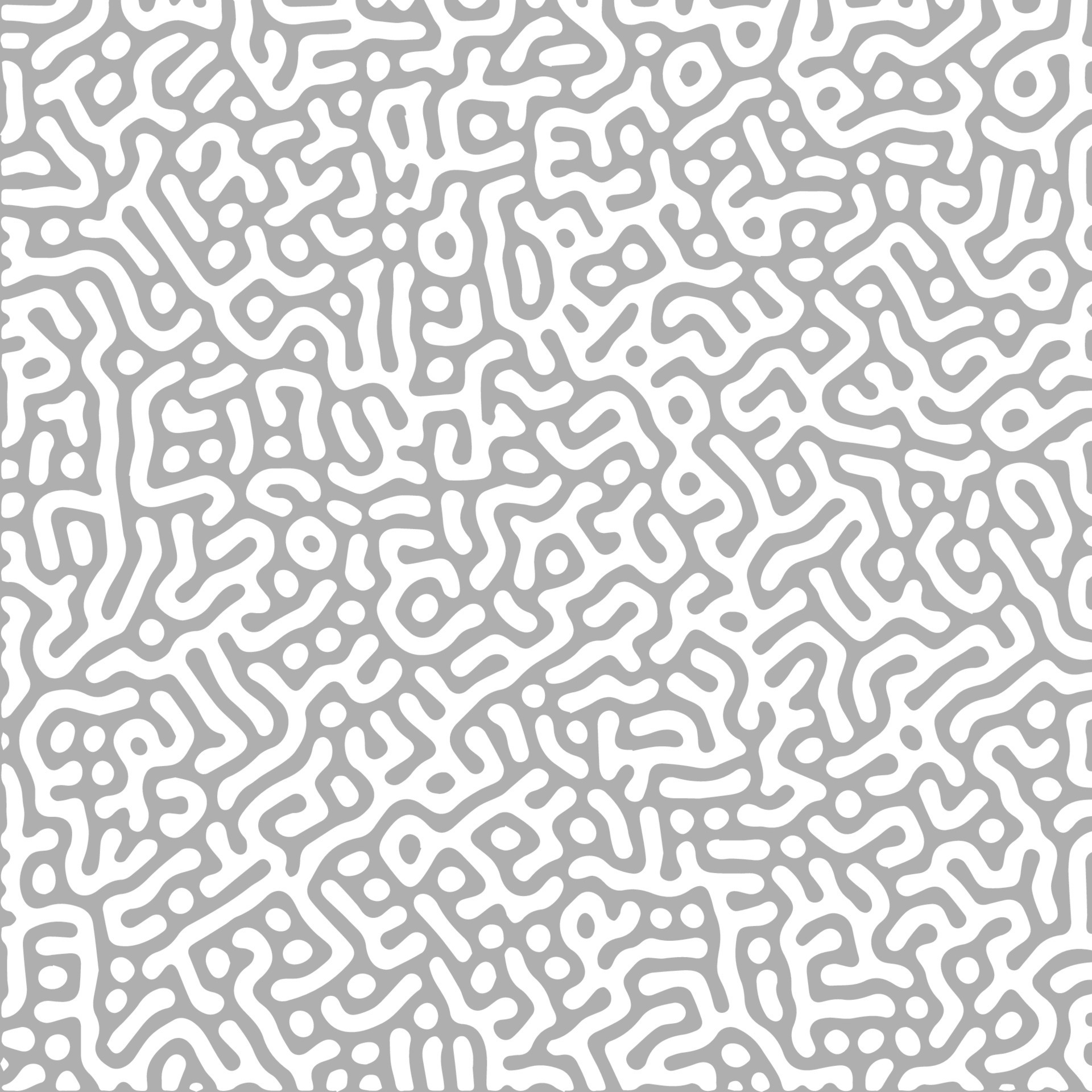 Monochrome Reaction Diffusion Organic Turing Pattern Background