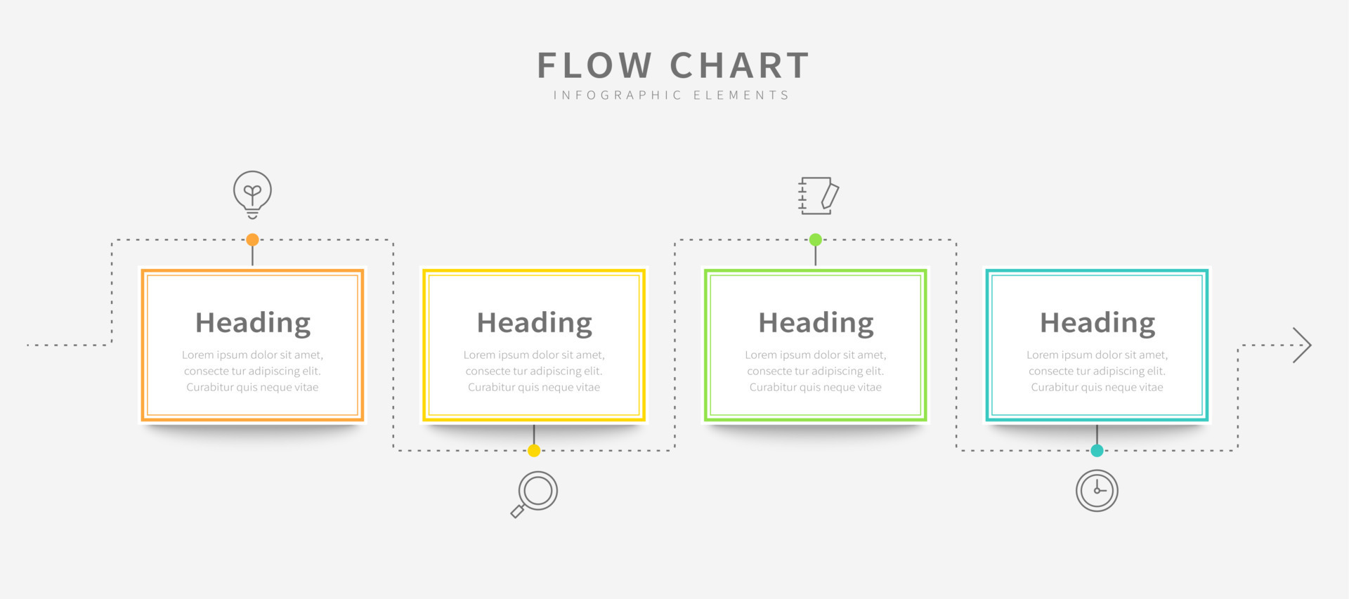 Flow chart, infographic business horizontal process chart template ... Flow chart, infographic business horizontal process chart template ...