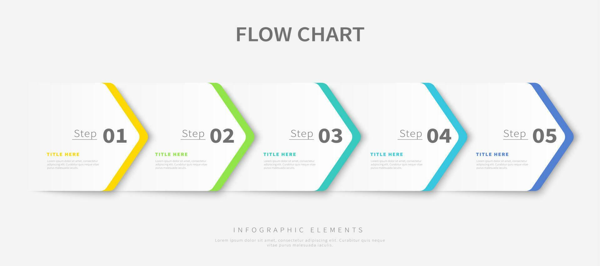 Process flow chart infographic template design, Colourful infographics ...