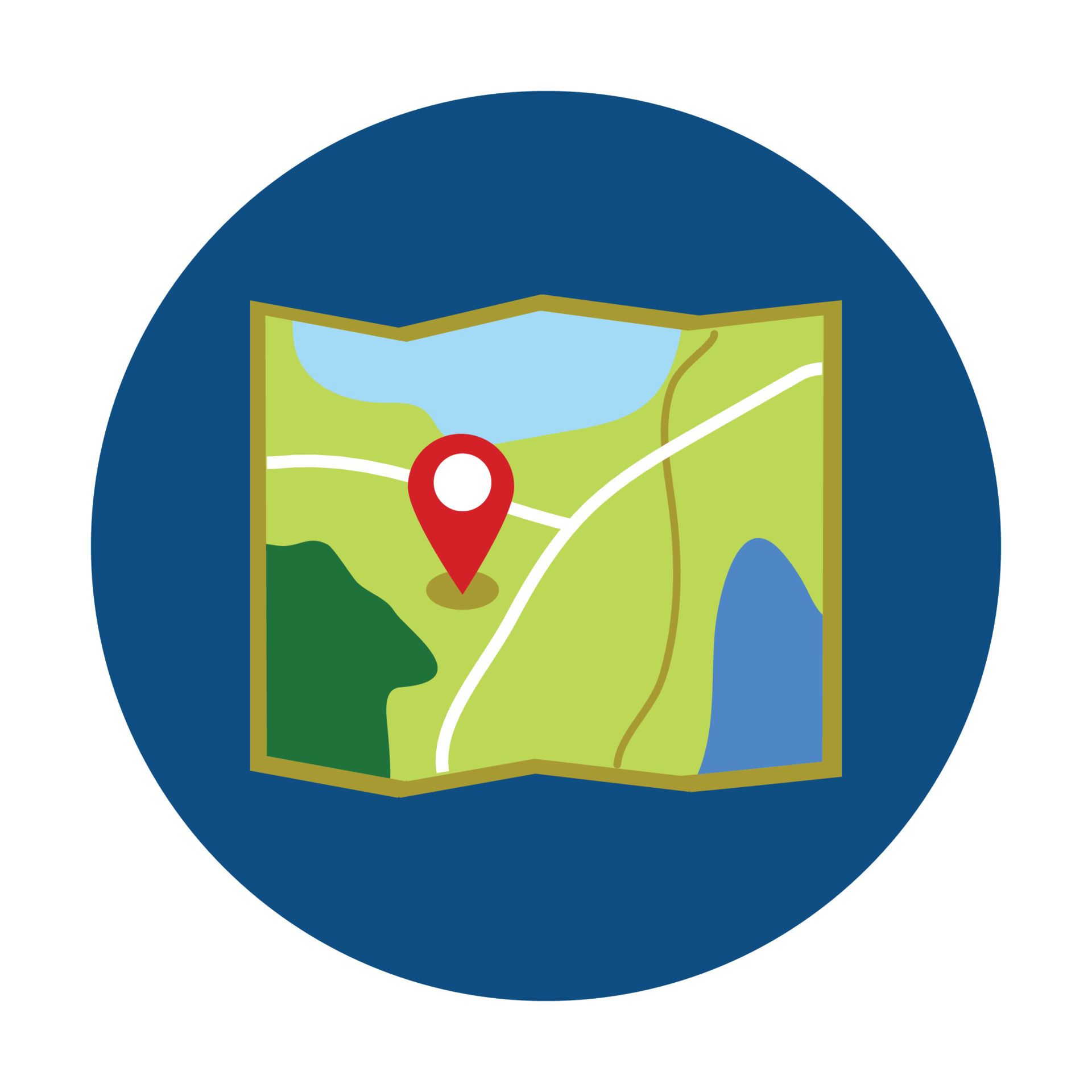 paper map icon mark pin for a camping destination 24113942 Vector Art ...