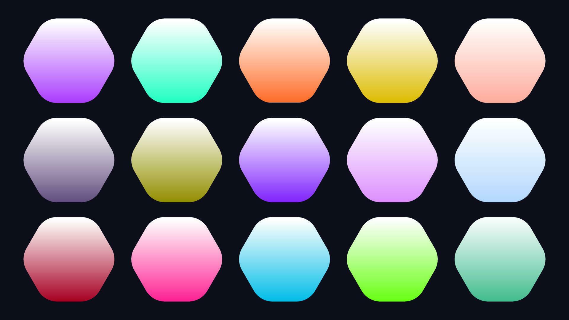 Colorful White Color Shade Linear Gradient Palette Swatches Web Kit ...