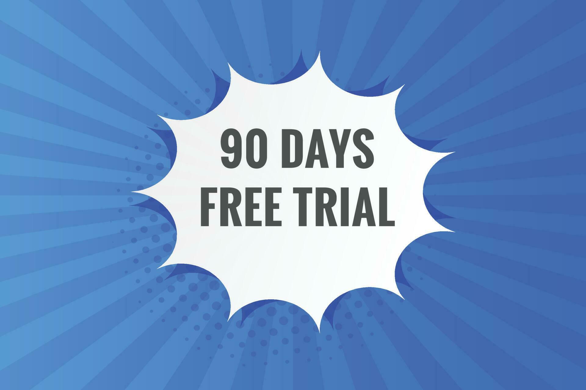 90 days Free trial Banner Design. 90 day free banner background 24116475 Vector Art at Vecteezy