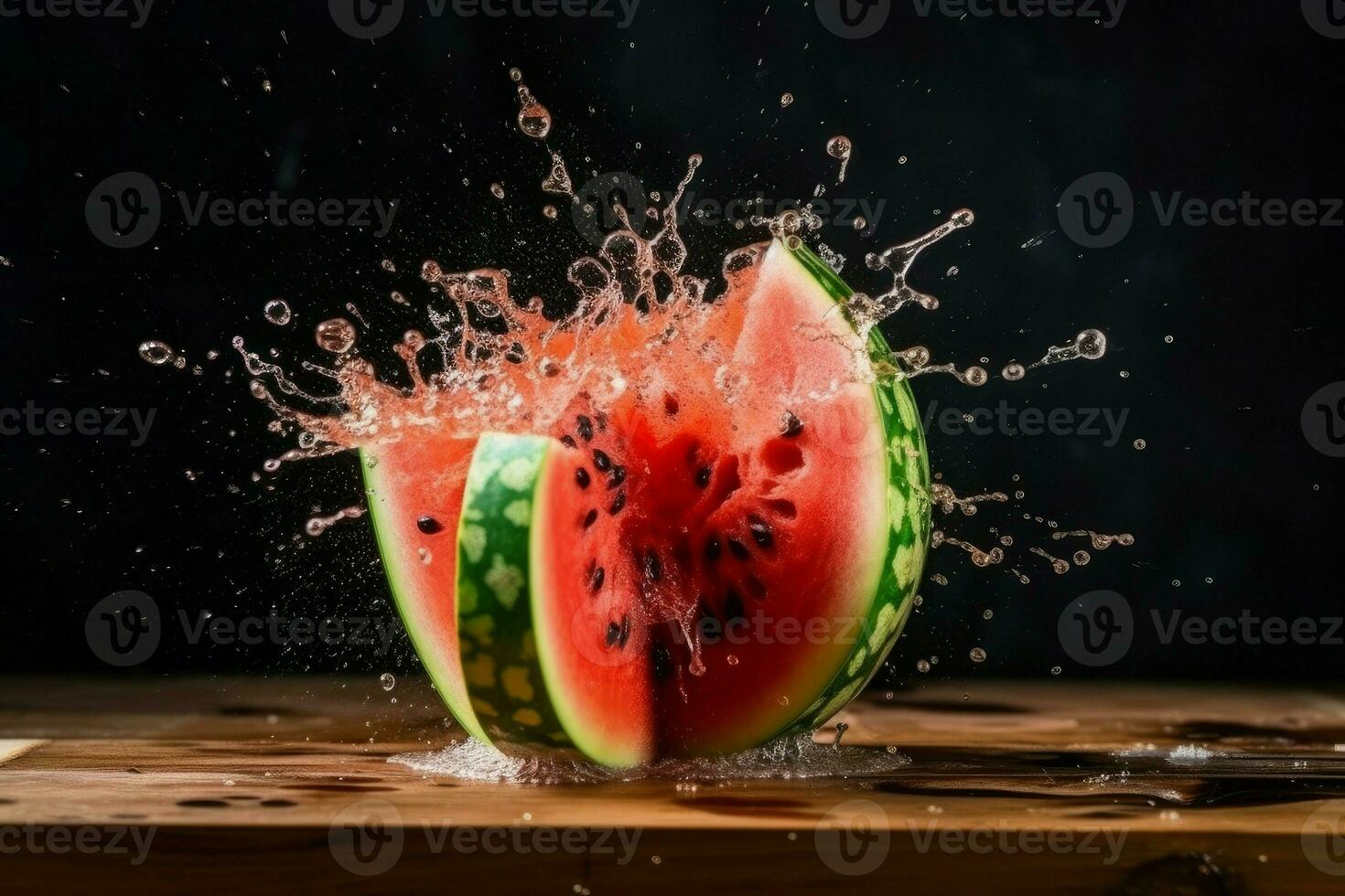Fresh watermelon exploding pieces. Generate Ai 24117694 Stock Photo at ... Fresh watermelon exploding pieces. Generate Ai 24117694 Stock Photo at ...