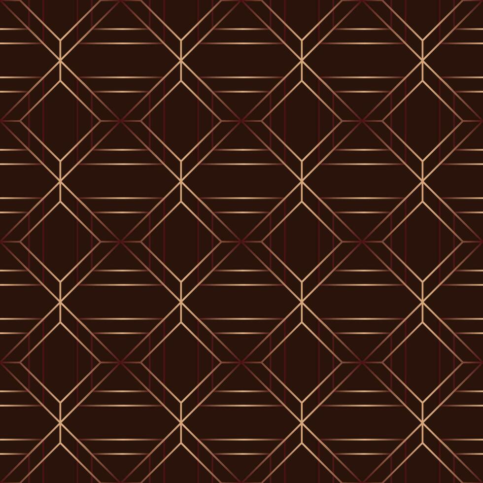 Art Deco Seamless Pattern Luxury Geometric Nouveau Wallpaper Elegant Classic Retro Ornament