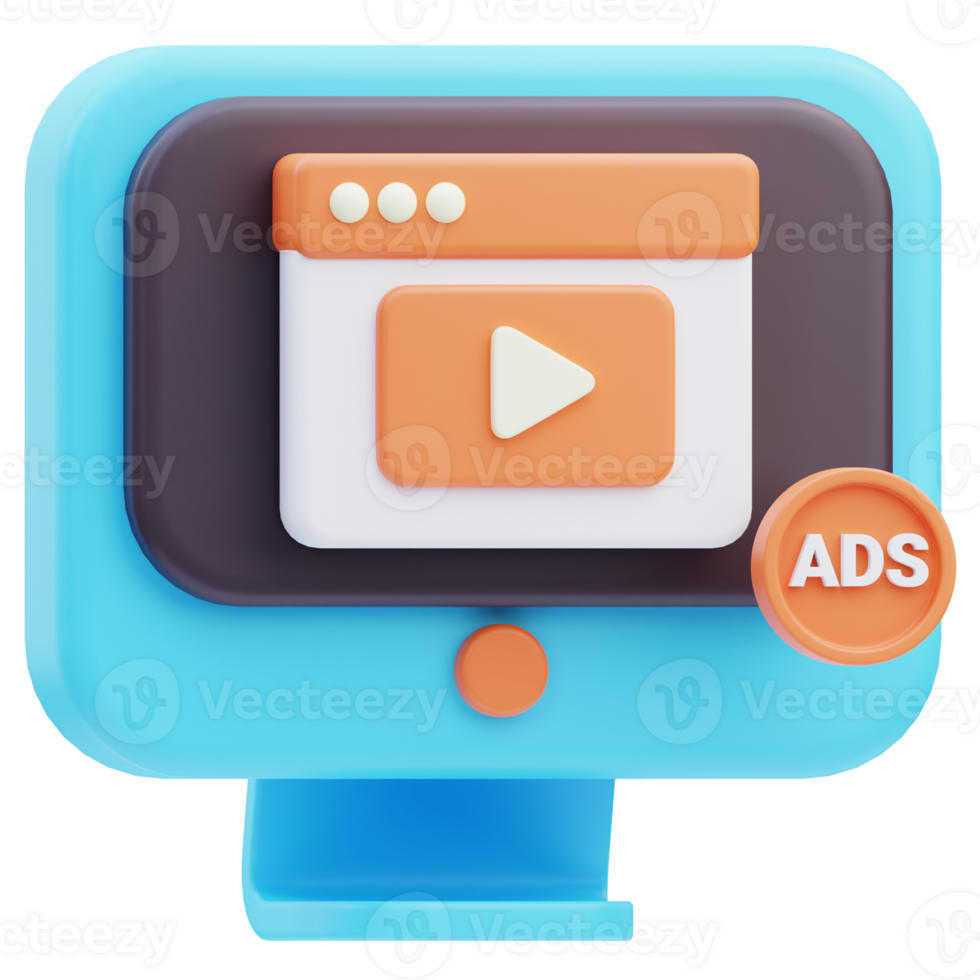 Ads campaign marketing 3D Illustration 24124947 PNG