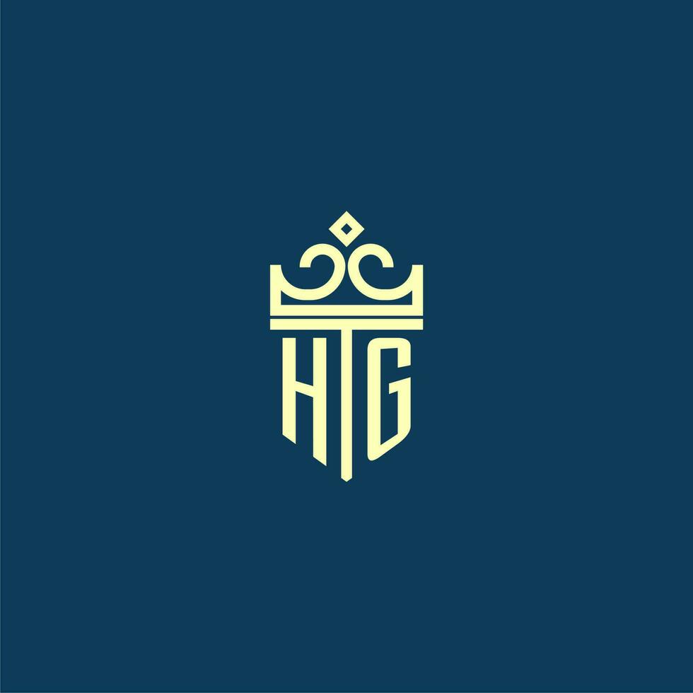 HG initial monogram shield logo design for crown vector image 24125695 ... HG initial monogram shield logo design for crown vector image 24125695 ...