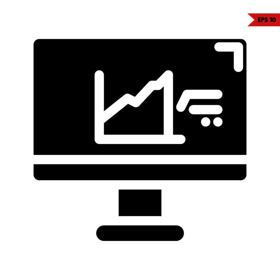 chart in computer glyph icon 24127721 Vector Art at Vecteezy