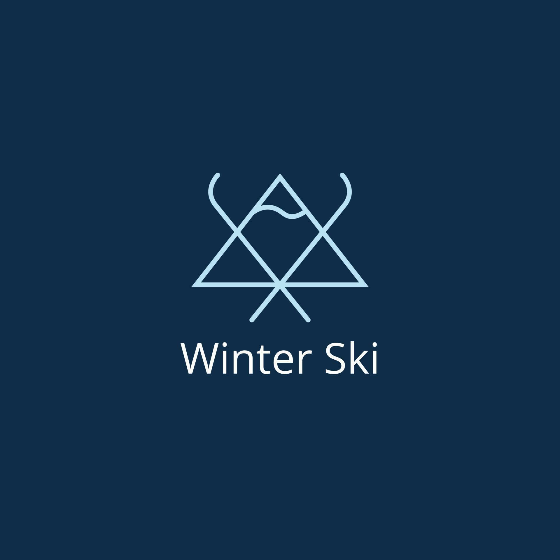 Ski Resort logo template. A clean, modern, and high-quality design logo ...