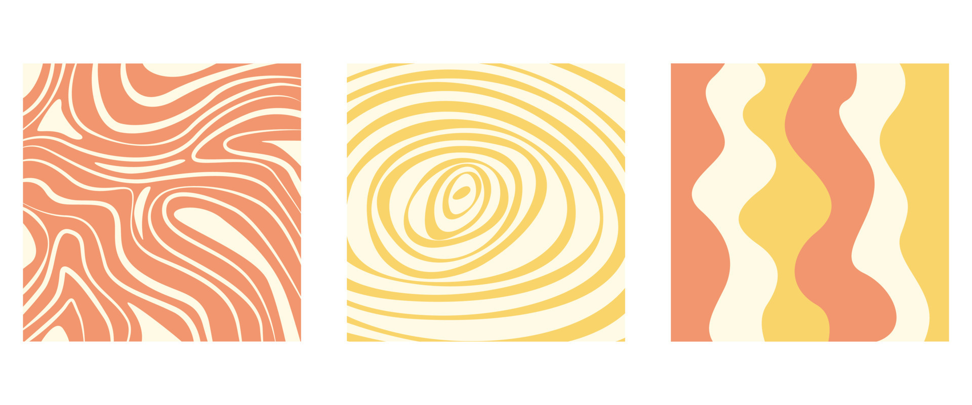 Groovy Background Retro Swirl Burst Spiral Background Pattern In 1970s Hippie Style Art In