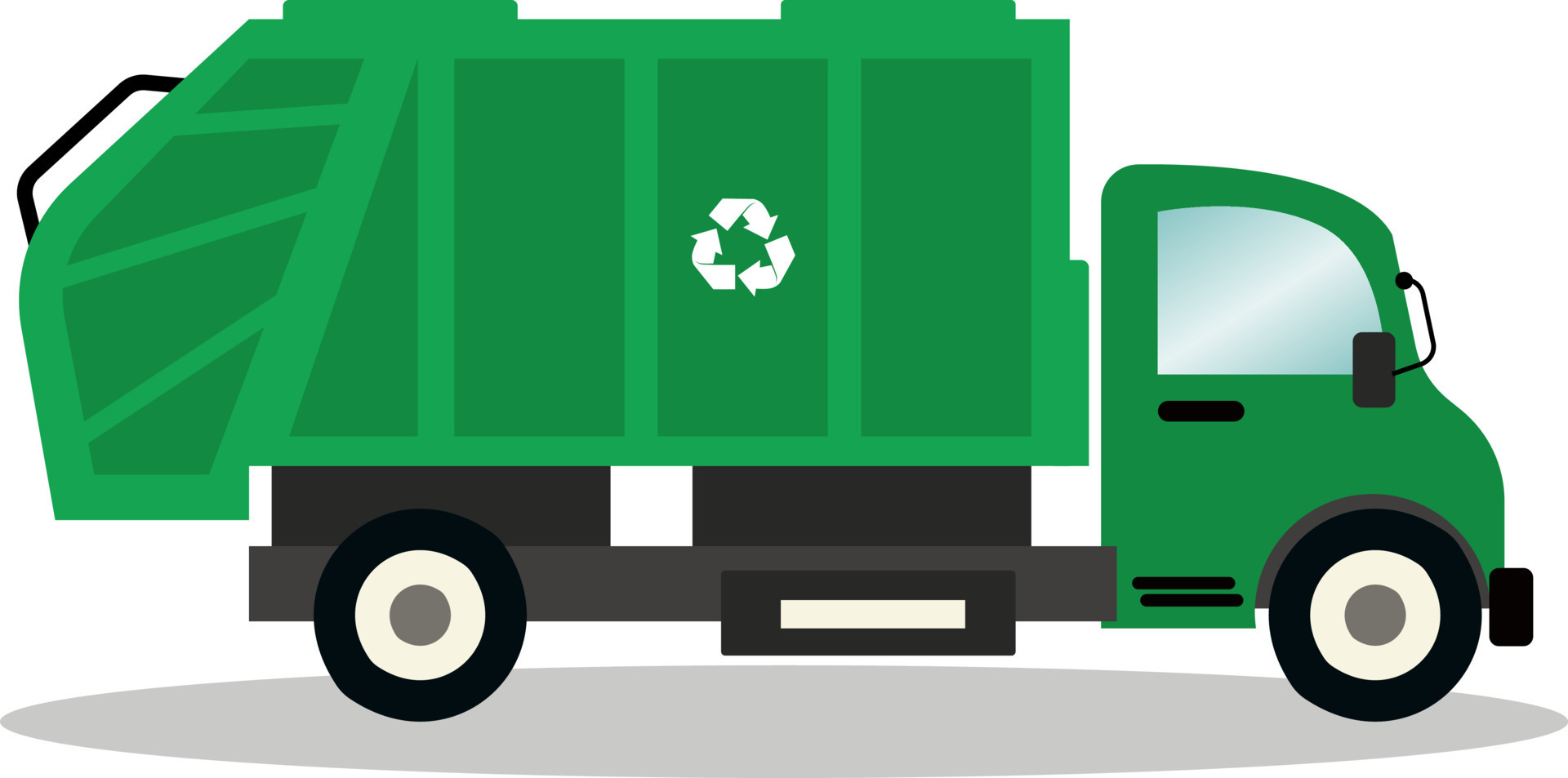 garbage truck vector illustration, garbage truck isolated in white ... garbage truck vector illustration, garbage truck isolated in white ...
