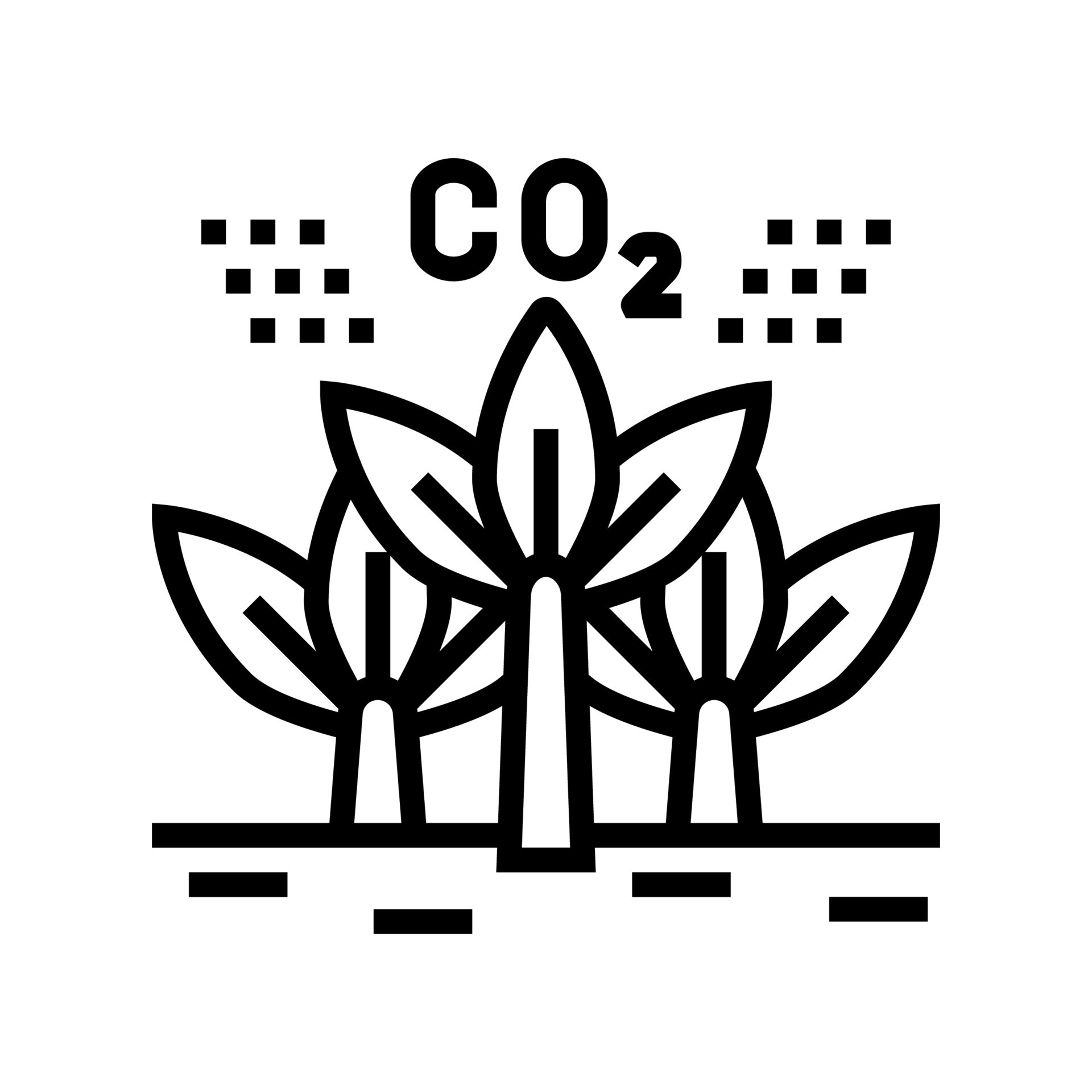 carbon sequestration future technology line icon vector illustration ... carbon sequestration future technology line icon vector illustration ...