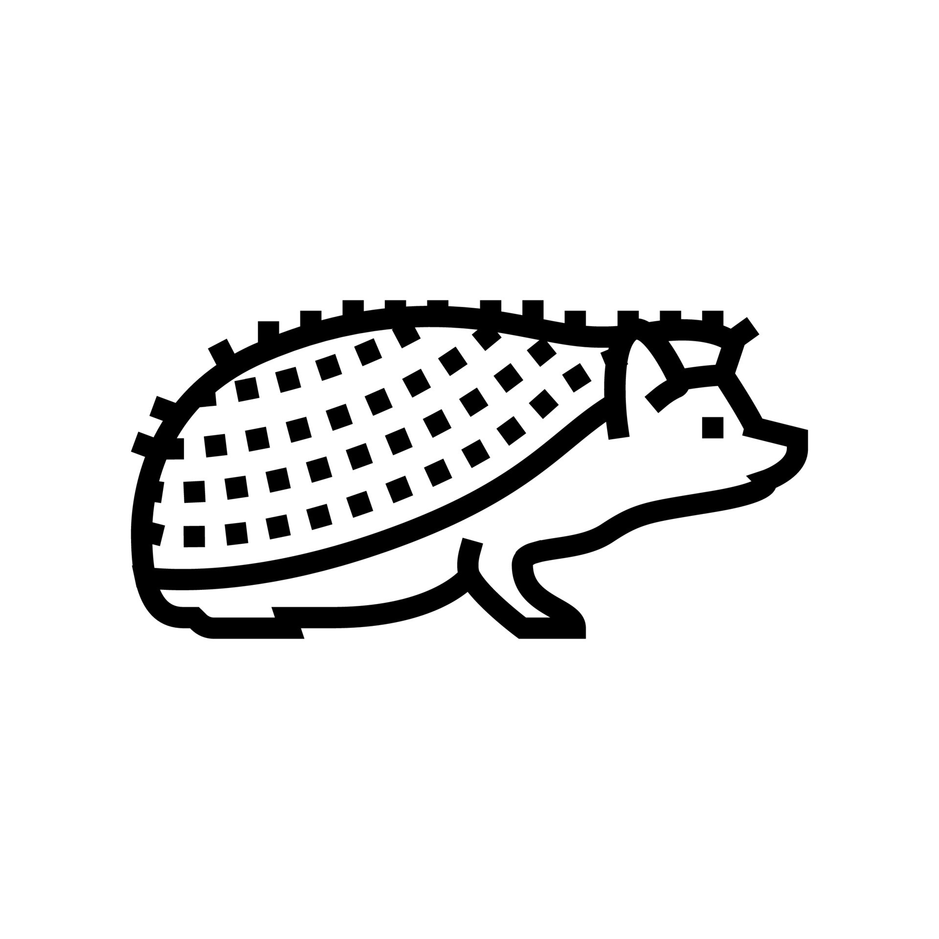 Hedgehog Autumn Autumn Season Line Icon Vector Illustration 24130906 Vector Art At Vecteezy