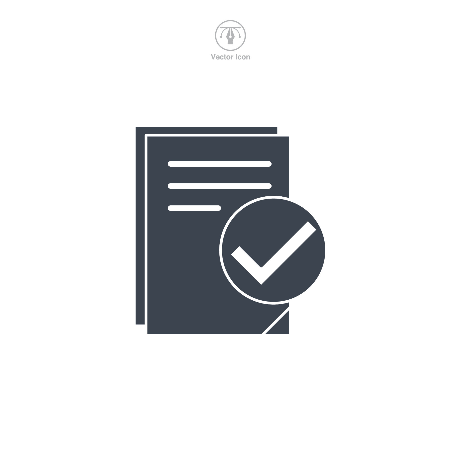 Document Icon Symbol Template For Graphic And Web Design Collection Logo Vector Illustration