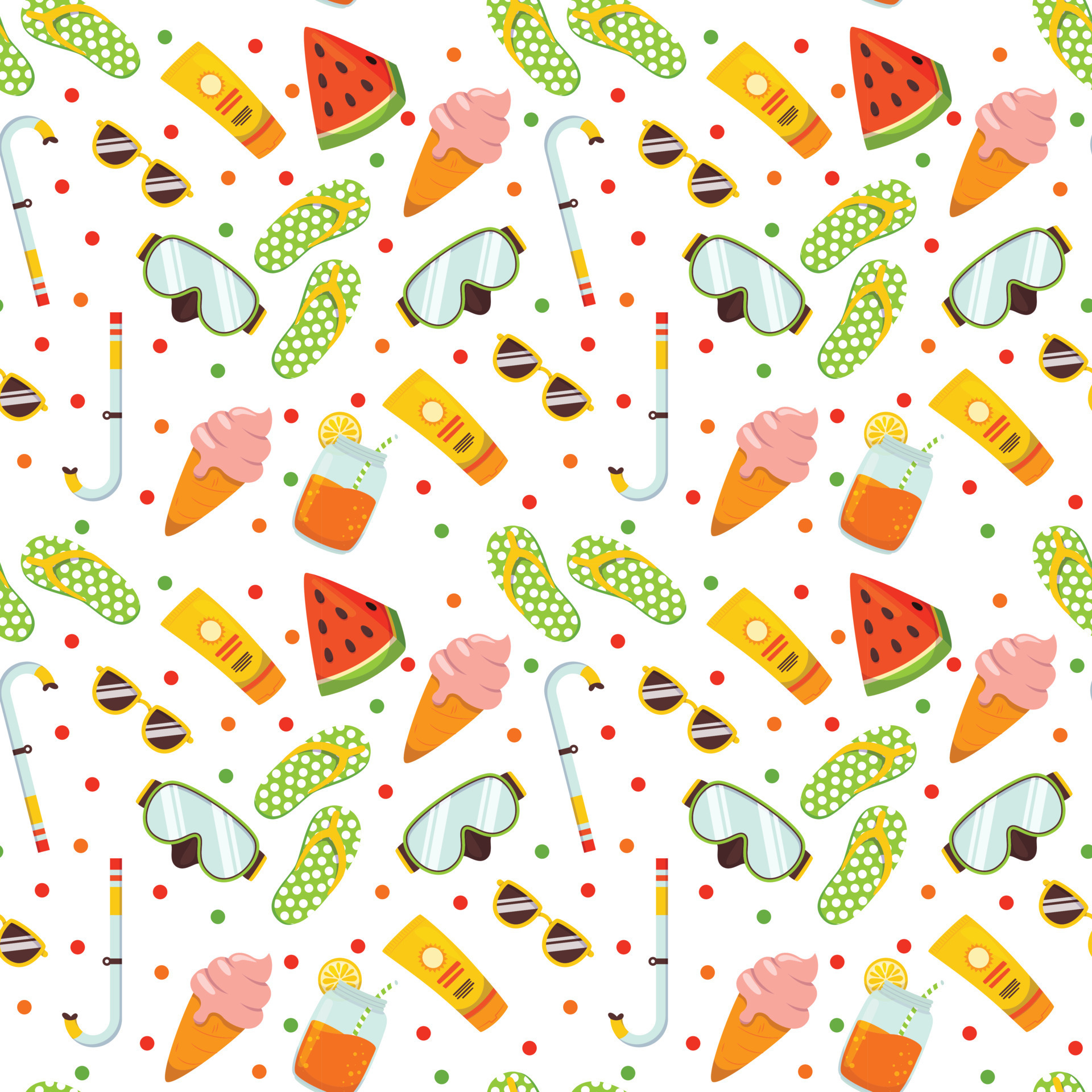 Summer Patterns Background 24133357 Vector Art at Vecteezy