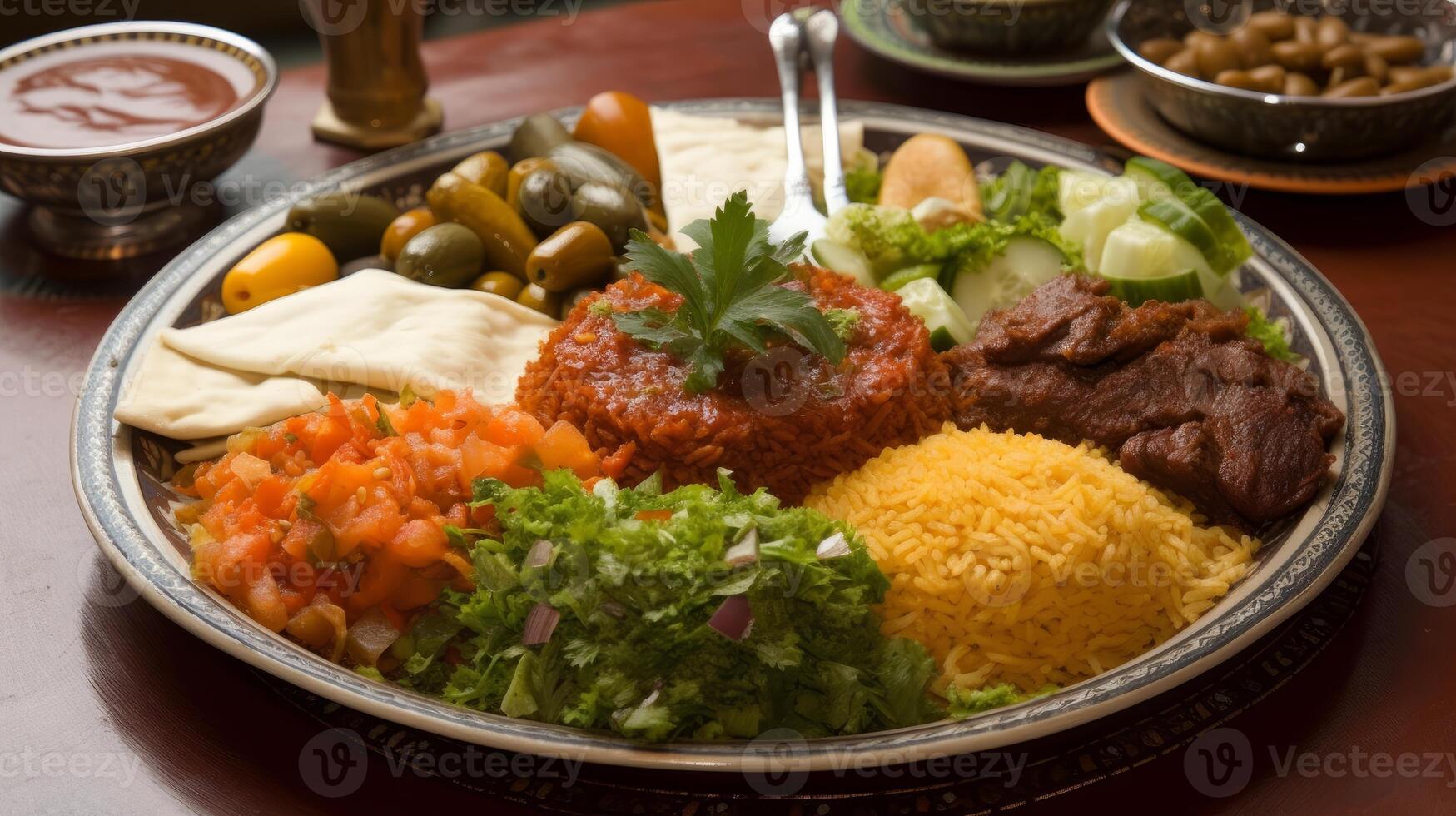 Arab dish aesthetic 24139221 Stock Photo at Vecteezy