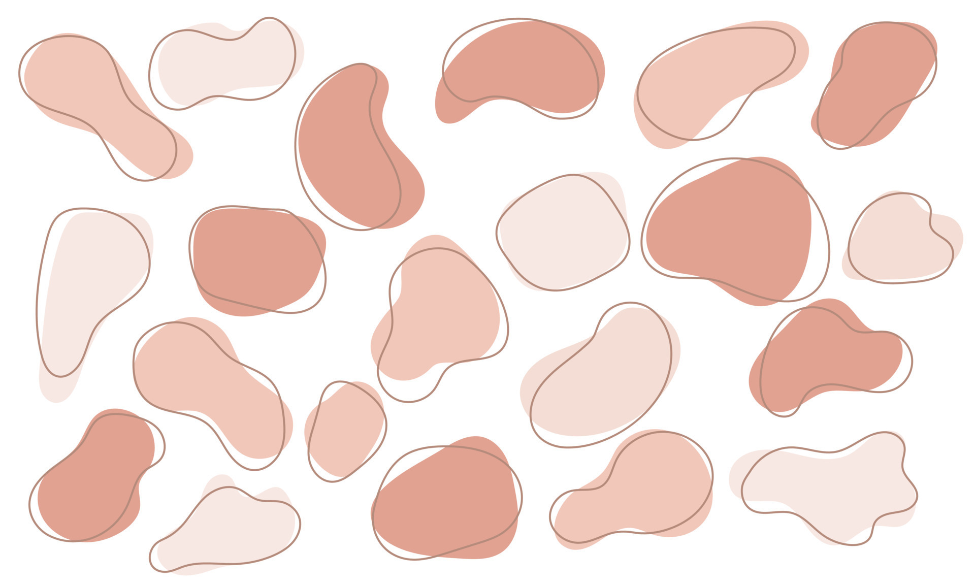 Abstract organic shape. modern blotch shape. Liquid basic shapes. Organic amoeba blob shape ...