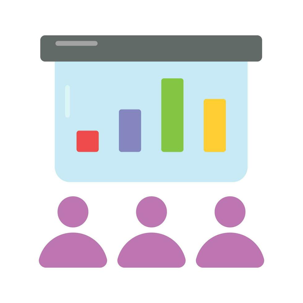 An Icon Of Business Graphical Presentation Vector Of Statistical Presentation 24140935 Vector
