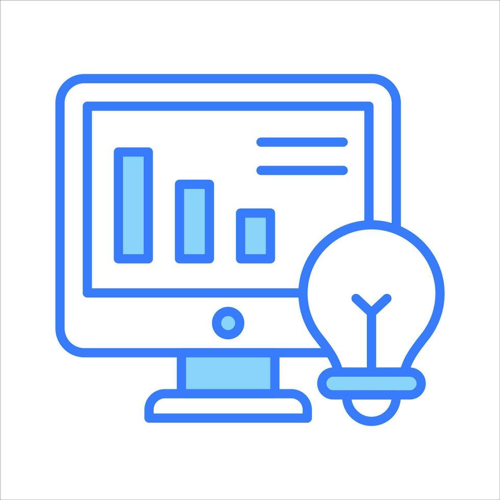 Beautifully designed icon of creative analysis in modern style, data ...